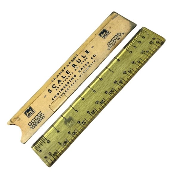 Office | Vintage Esco Scale Rule Architect 590 Surveyors Engineering ...